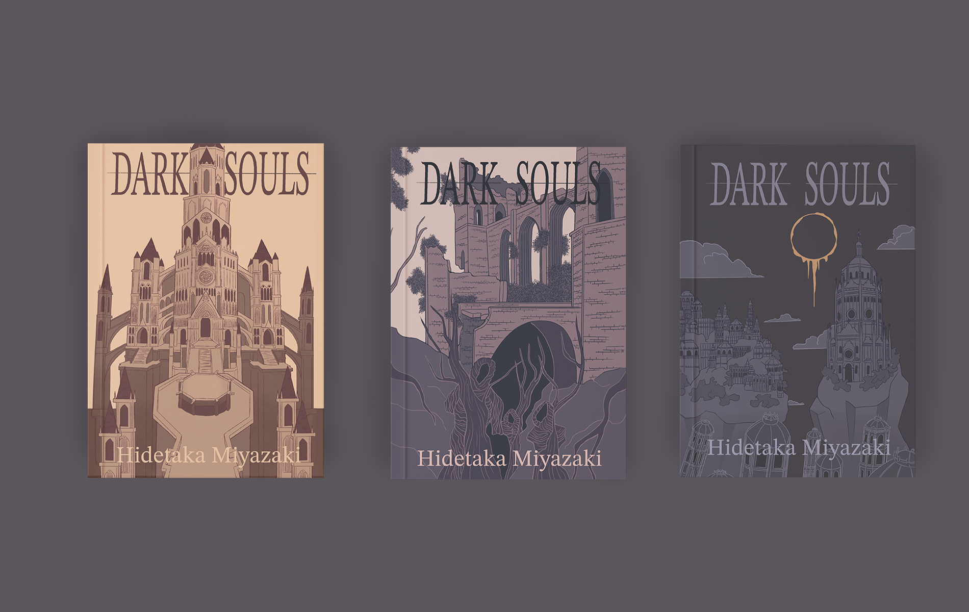 Dark Souls Book Trilogy – Hireillo | Hire an Illustrator