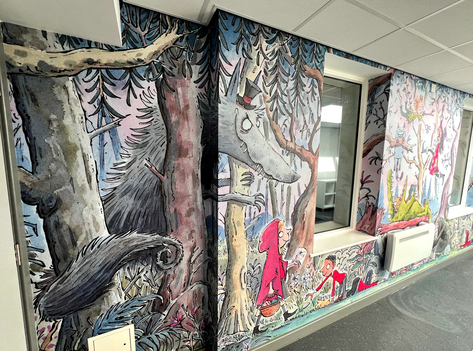 Victoria Academy Corridor Mural – Hireillo | Hire an Illustrator