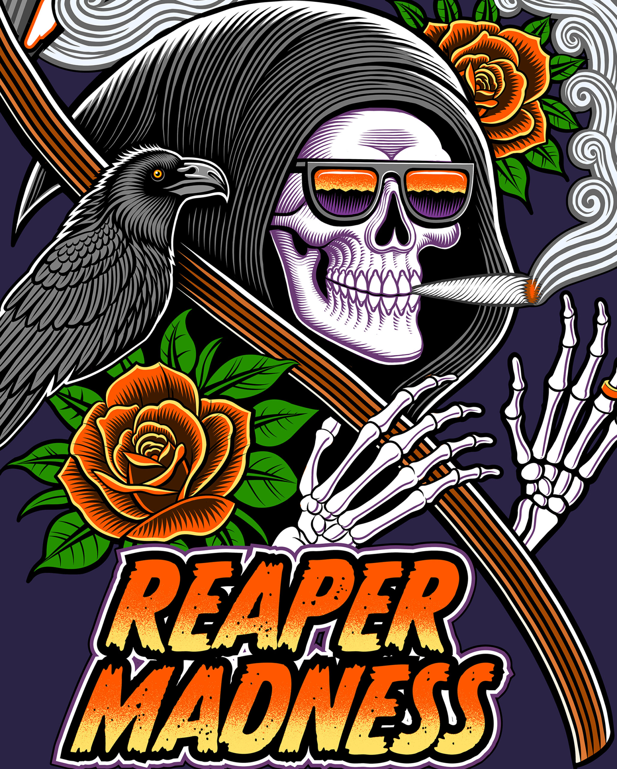 Reaper Madness T-shirt illustration – Hireillo | Hire an Illustrator