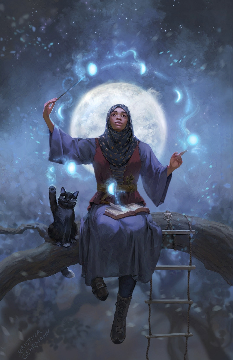 Moon Mage – Book Cover Art – Hireillo | Hire an Illustrator