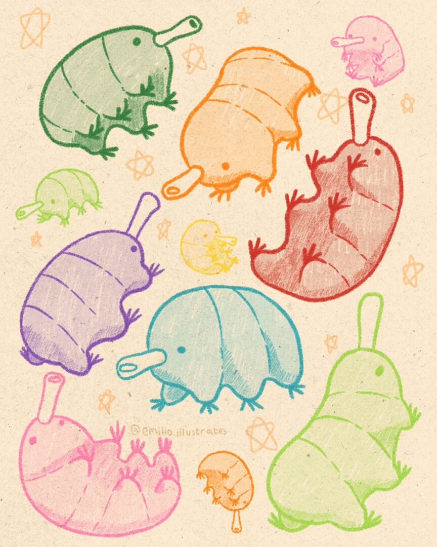 The Tardigrade Parade – Hireillo | Hire an Illustrator