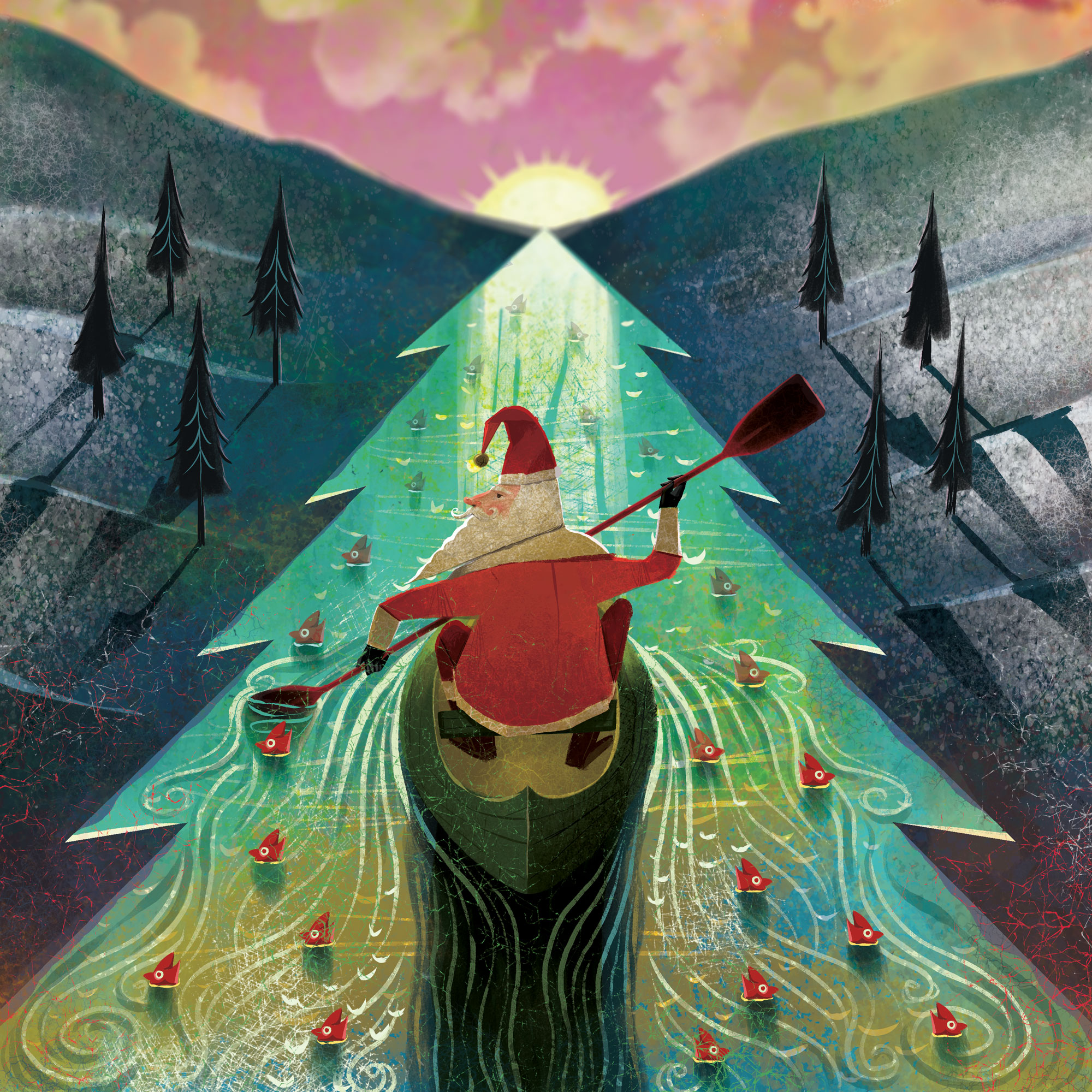 Explorer Santa – Hireillo | Hire an Illustrator