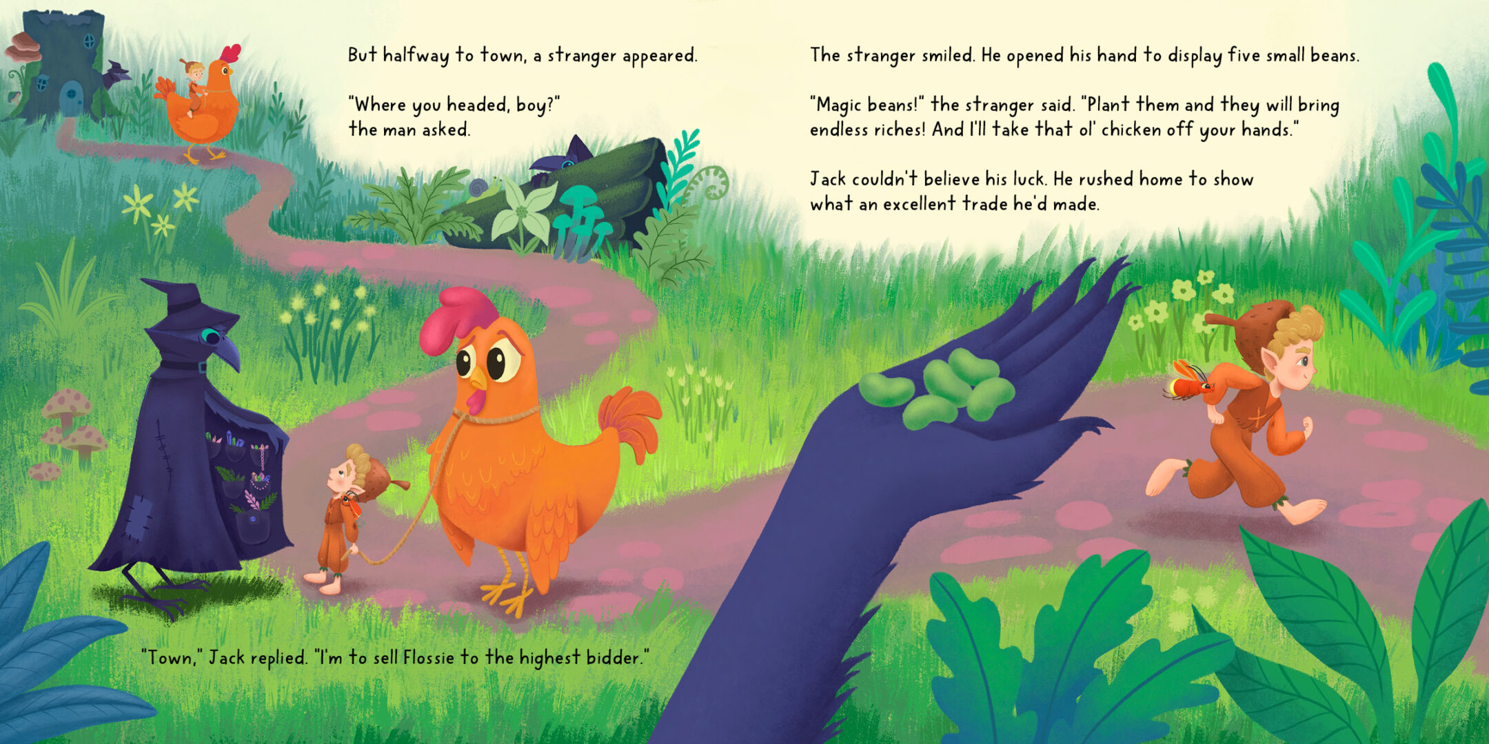 Jack and the Beanstalk – First Spreads – Hireillo | Hire an Illustrator