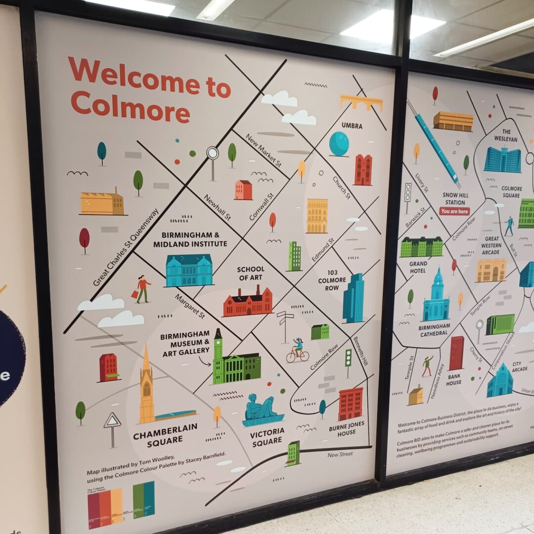 Birmingham Snow Hill Illustrated Map – Hireillo | Hire an Illustrator