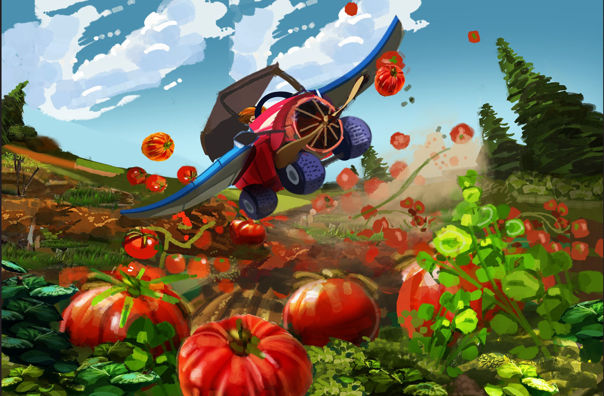 Uncle Norm’s Golf Cart with Wings – Hireillo | Hire an Illustrator