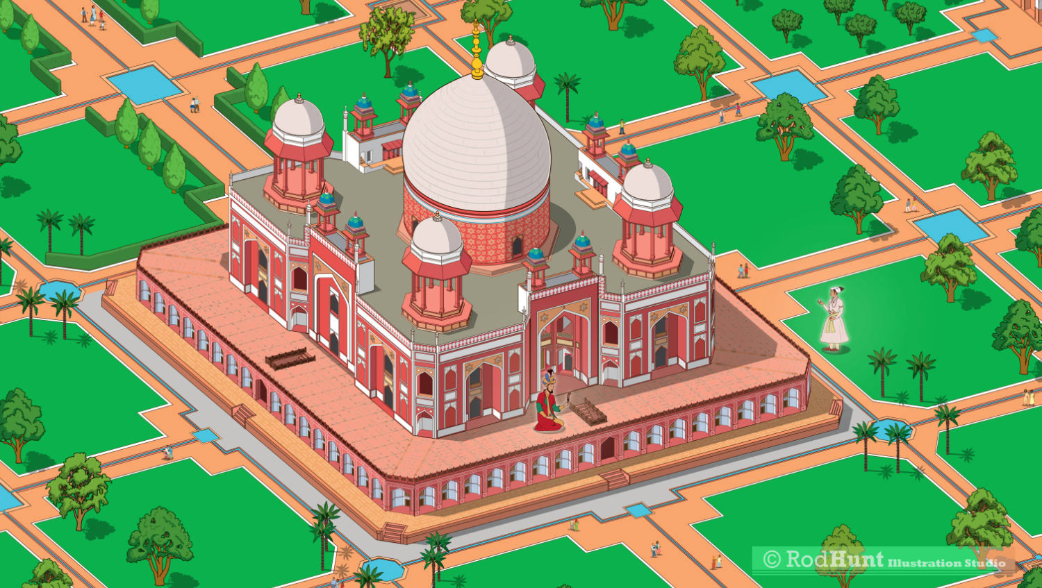 Humayun World Heritage Site Museum – Hireillo | Hire an Illustrator