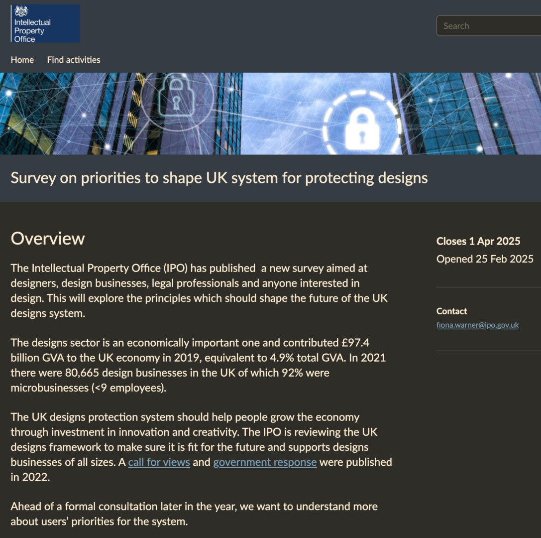 IPO Survey About Future Design Protection System – Hireillo | Hire an ...