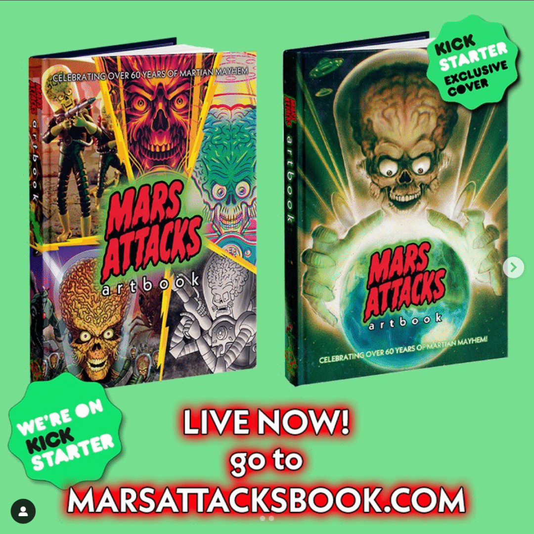 Officially Licensed Mars Attacks Artbook by Topps – Hireillo | Hire an ...