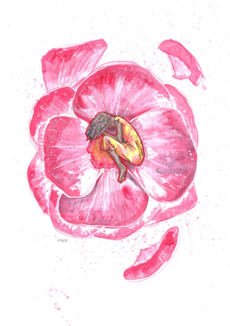 In a Flower, a Human – Hireillo | Hire an Illustrator