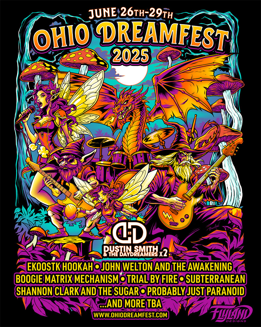Ohio Dreamfest Fantasy Gig Poster 2025 – Hireillo | Hire an Illustrator