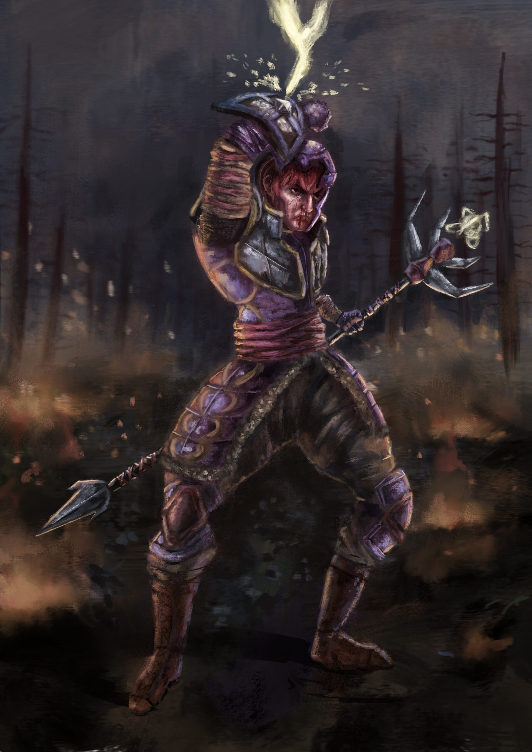 Wizard/Warrior character illustration – Hireillo | Hire an Illustrator