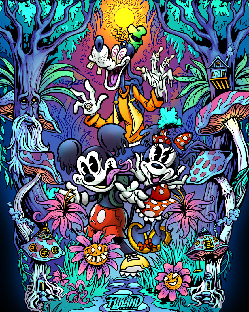 Psychedelic Mickey Mouse – Hireillo | Hire an Illustrator