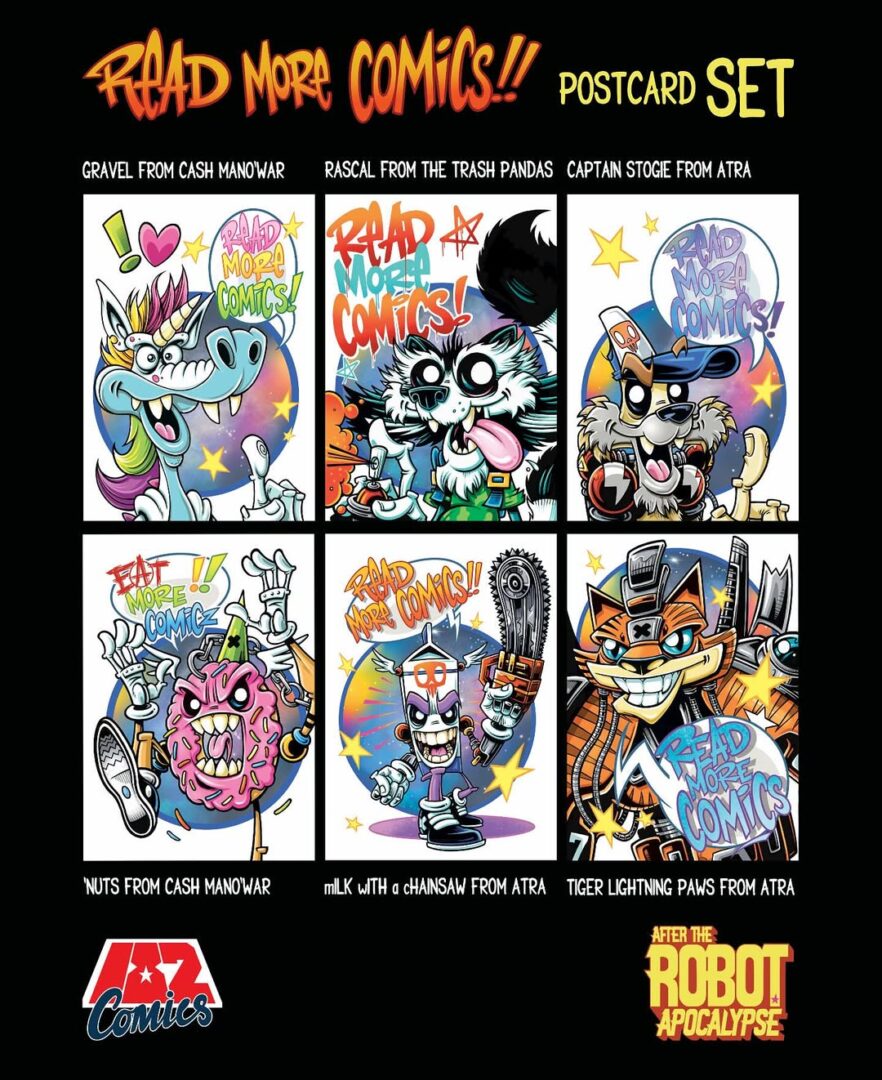 Read More Comics Postcards – Hireillo | Hire an Illustrator