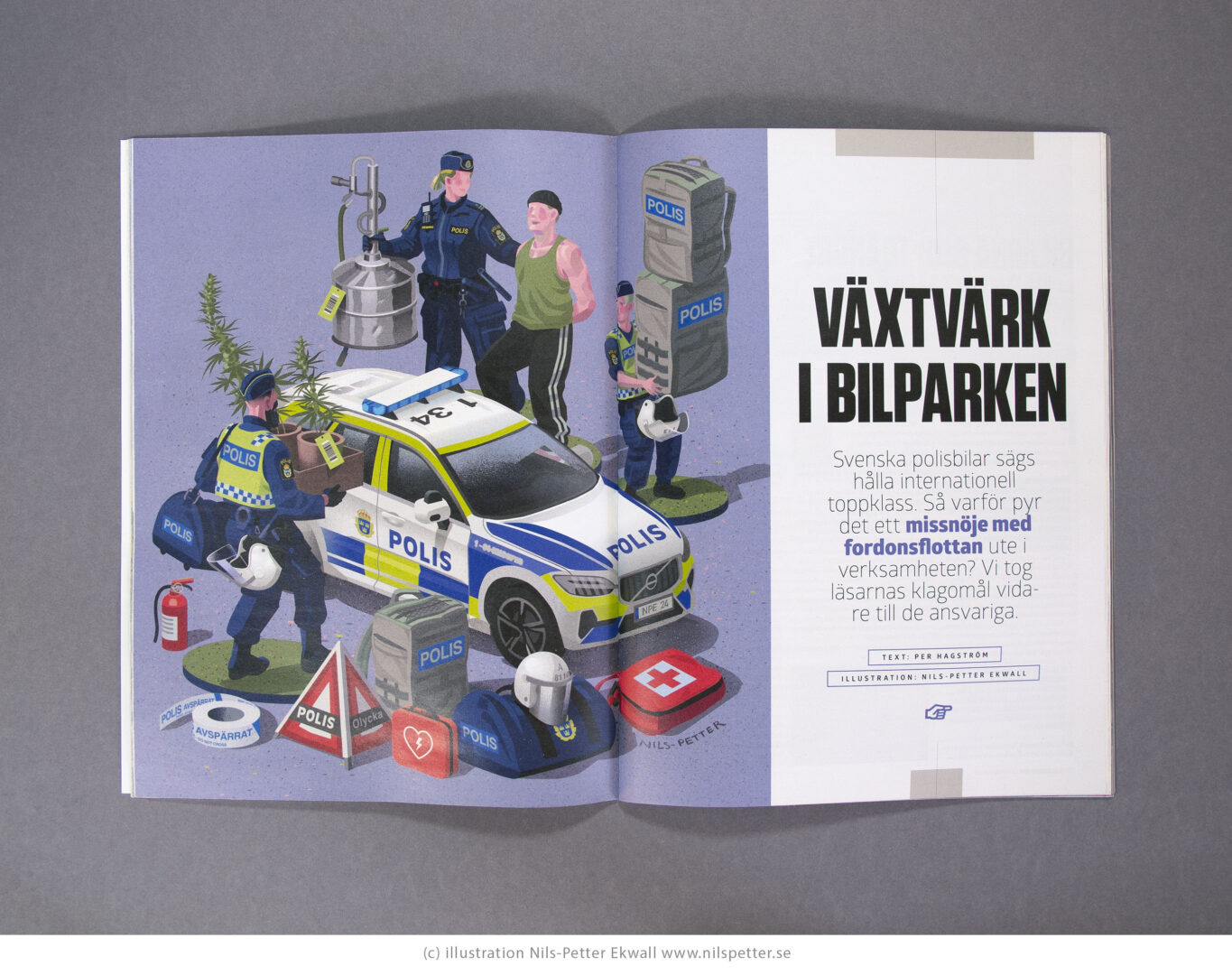 Editorial Illustration for Swedish Police Magazine – Hireillo | Hire an ...