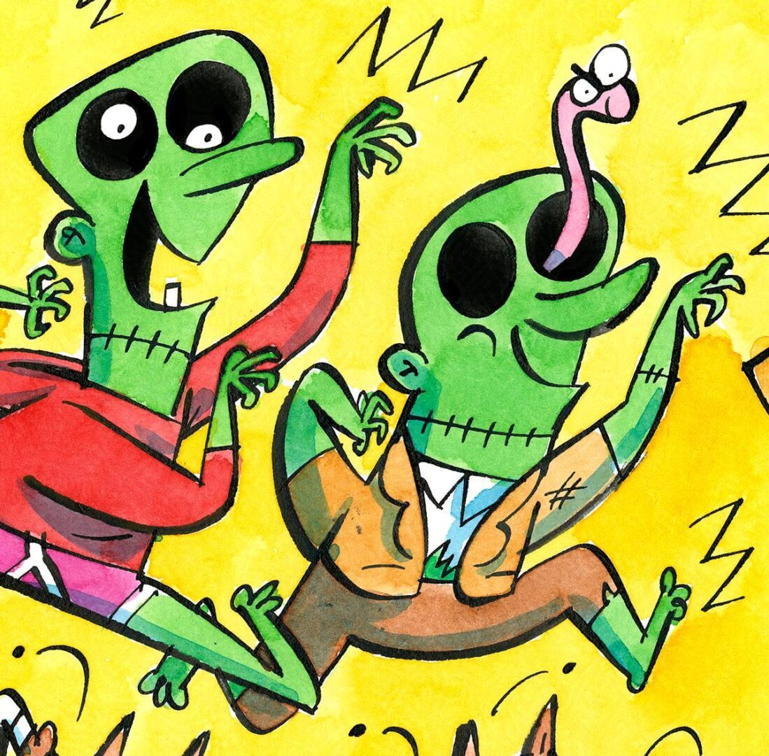 Zombies for New Book – Hireillo | Hire an Illustrator