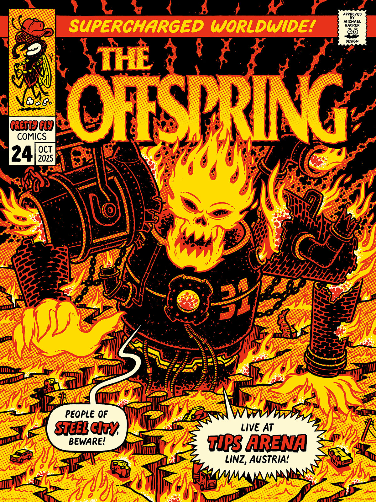 The Offspring Linz Gig Poster – Hireillo | Hire an Illustrator