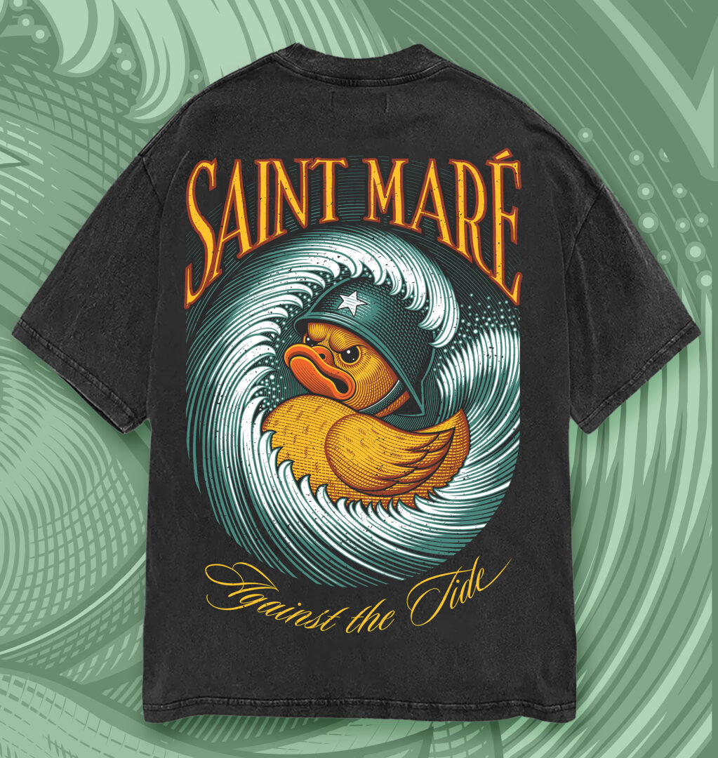 Saint Marè T-shirt illustration – Hireillo | Hire an Illustrator